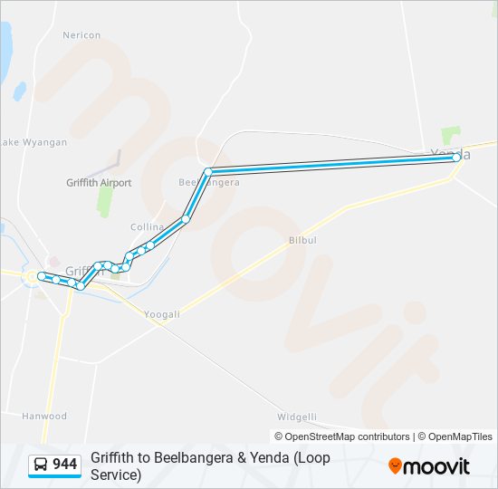 944 Route: Schedules, Stops & Maps - Beelbangera (Updated)