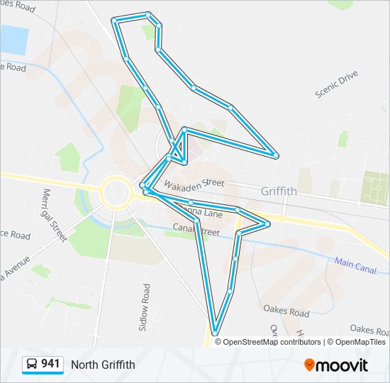 941 Route: Schedules, Stops & Maps - North Griffith (Updated)
