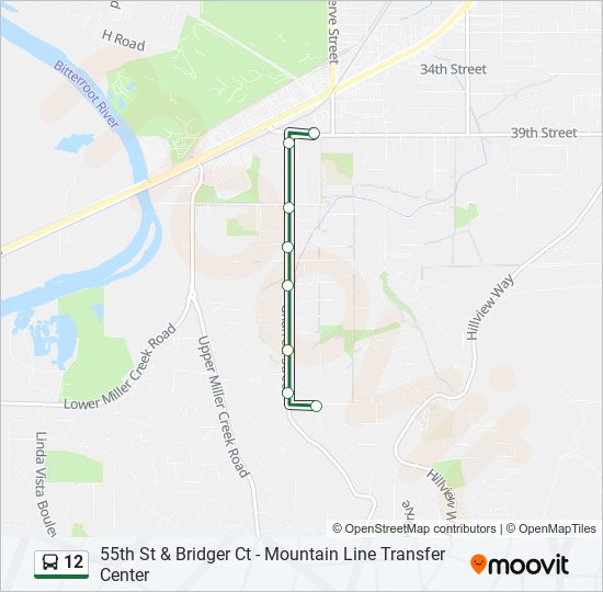 12 Route: Schedules, Stops & Maps - 39th St Fresh Market‎→55th St ...