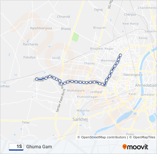1s Route: Schedules, Stops & Maps - Ghuma Gam (Updated)
