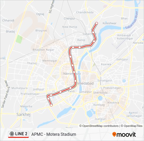 LINE 2 Route: Schedules, Stops & Maps - A.P.M.C. (Updated)