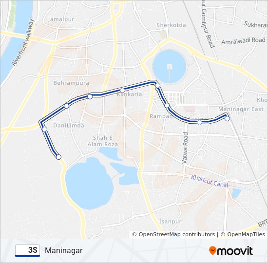 3s Route Schedules Stops Maps Maninagar Updated 
