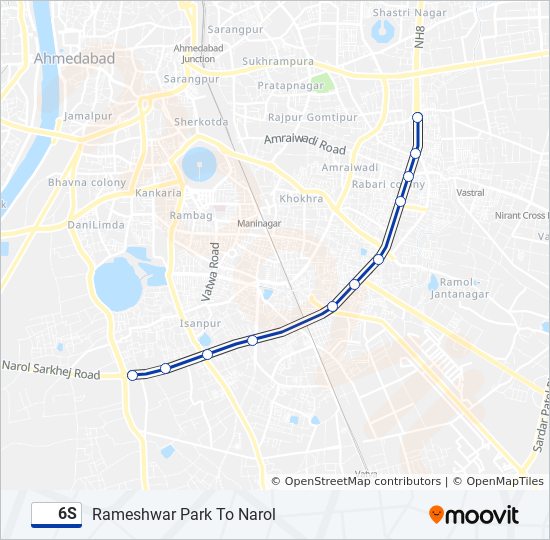 6s Route: Schedules, Stops & Maps - Narol (Updated)