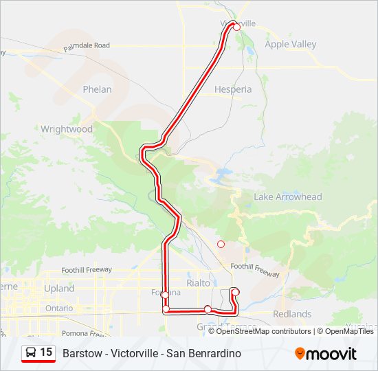 15 Route: Schedules, Stops & Maps - Victor Valley Transp Center (Updated)