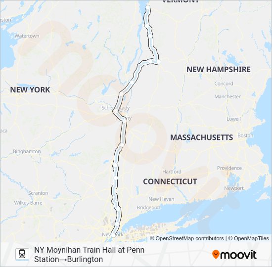 ethan allen express Route: Schedules, Stops & Maps - NY Moynihan Train ...
