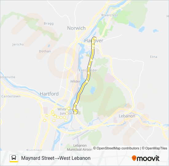 Ruta YELLOW ROUTE: horarios, paradas y mapas - Maynard Street‎→West ...
