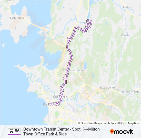 56 Route: Schedules, Stops & Maps - Downtown Transit Center - Spot K‎→ ...