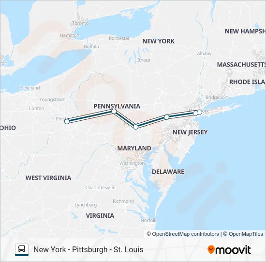 GREYHOUND US0421 Route: Schedules, Stops & Maps - New York Port ...
