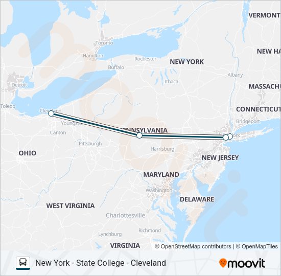 GREYHOUND US0422 Route: Schedules, Stops & Maps - Cleveland Bus Station ...