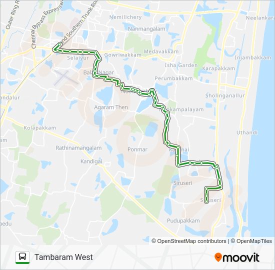 105A Route: Schedules, Stops & Maps - Tambaram West (Updated)