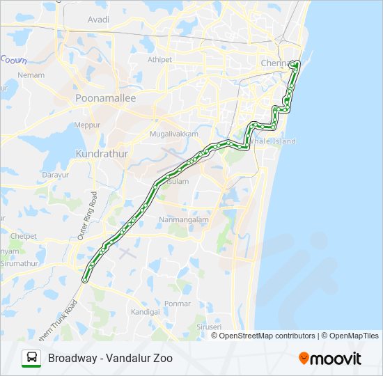 21g Route: Schedules, Stops & Maps - Vandalur Zoo (Updated)