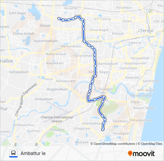 D70 Route: Schedules, Stops & Maps - Ambattur Ie (Updated)