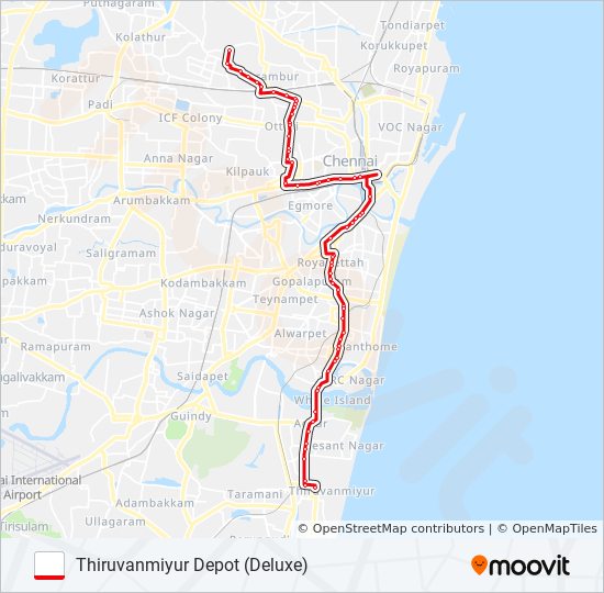 t29 Route: Schedules, Stops & Maps - Thiruvanmiyur Depot (Deluxe) (Updated)