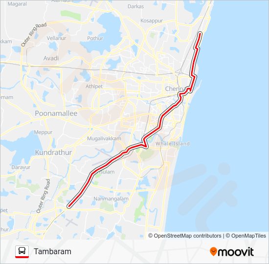 1B Route: Schedules, Stops & Maps - Tambaram (Updated)