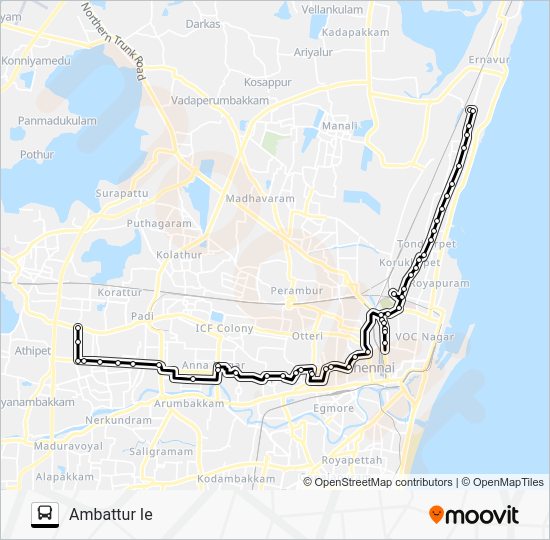 34 Route: Schedules, Stops & Maps - Ambattur Ie (Updated)