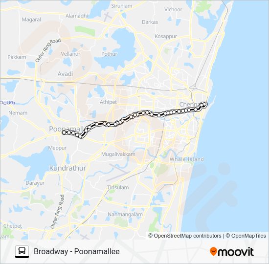 53 Route: Schedules, Stops & Maps - Poonamallee (Updated)