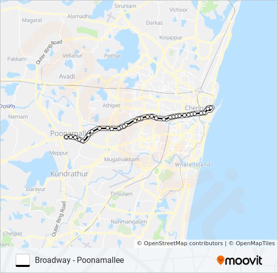 53 Route: Schedules, Stops & Maps - Poonamallee (Updated)