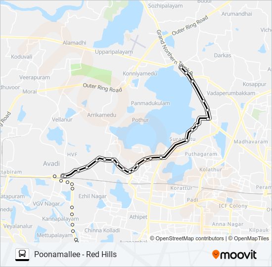 62 Route: Schedules, Stops & Maps - Red Hills (Updated)