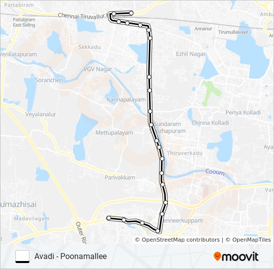 65 Route: Schedules, Stops & Maps - Avadi (Updated)