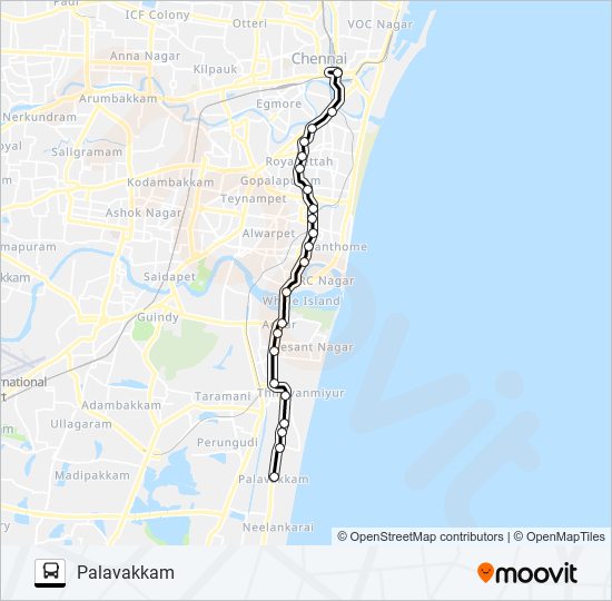 a1 Route: Schedules, Stops & Maps - Palavakkam (Updated)