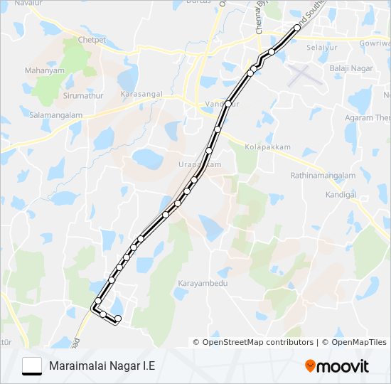 118 Route: Schedules, Stops & Maps - Maraimalai Nagar I.E (Updated)