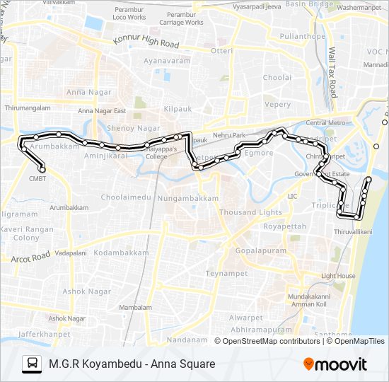 27b Route: Schedules, Stops & Maps - M.G.R. Koyambedu (Updated)
