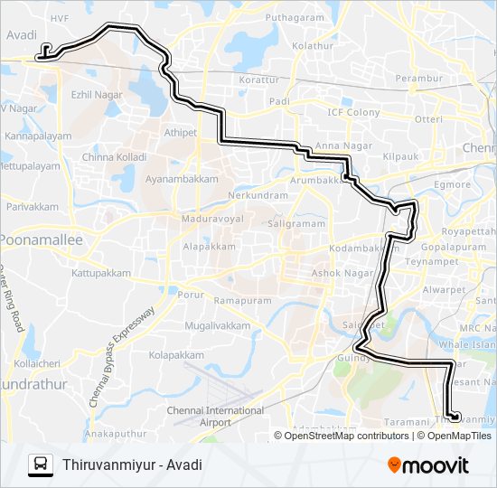 47d Route: Schedules, Stops & Maps - Avadi (Updated)