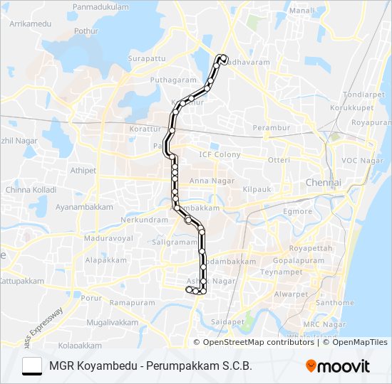 570 Route: Schedules, Stops & Maps - Madhavaram Mofussil (Updated)