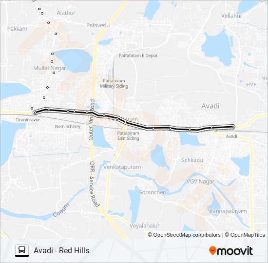 65h Route: Schedules, Stops & Maps - Avadi (Updated)