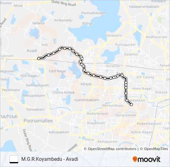 70a Route: Schedules, Stops & Maps - Avadi (Updated)