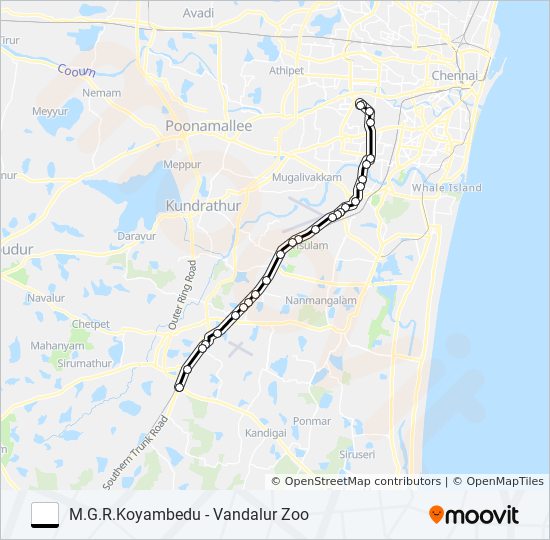 70v Route: Schedules, Stops & Maps - Guduvanchery (Updated)