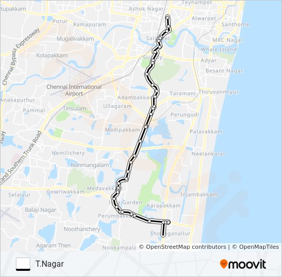 m51 Route: Schedules, Stops & Maps - T.Nagar (Updated)