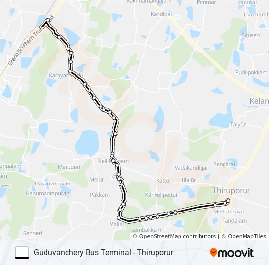 555n Route: Schedules, Stops & Maps - Guduvanchery Bus Terminal (Updated)