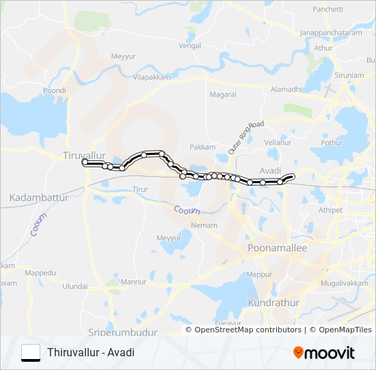 572a Route: Schedules, Stops & Maps - Avadi (Updated)