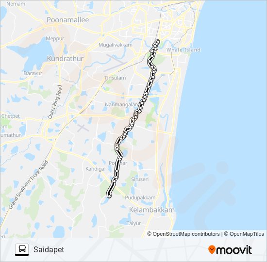m51v Route: Schedules, Stops & Maps - Saidapet (Updated)