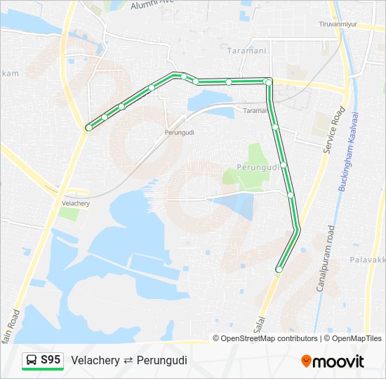S95 Route: Schedules, Stops & Maps - Velachery (Updated)