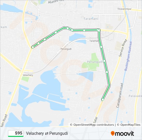 s95 Route: Schedules, Stops & Maps - Velachery (Updated)