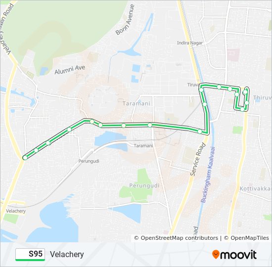 s95 Route: Schedules, Stops & Maps - Velachery (Updated)