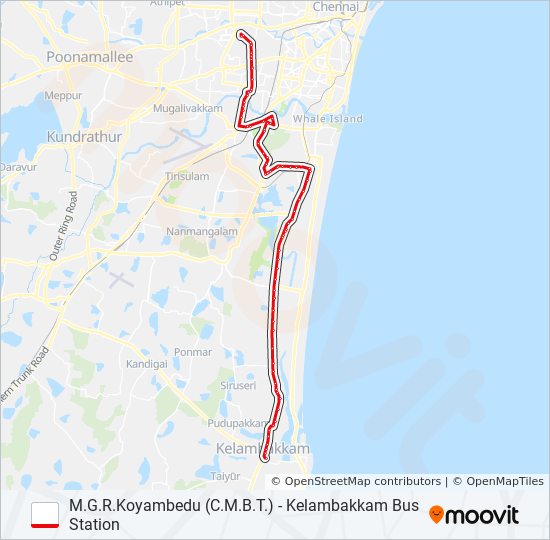 570 Route: Schedules, Stops & Maps - Kelambakkam Bus Station (Updated)