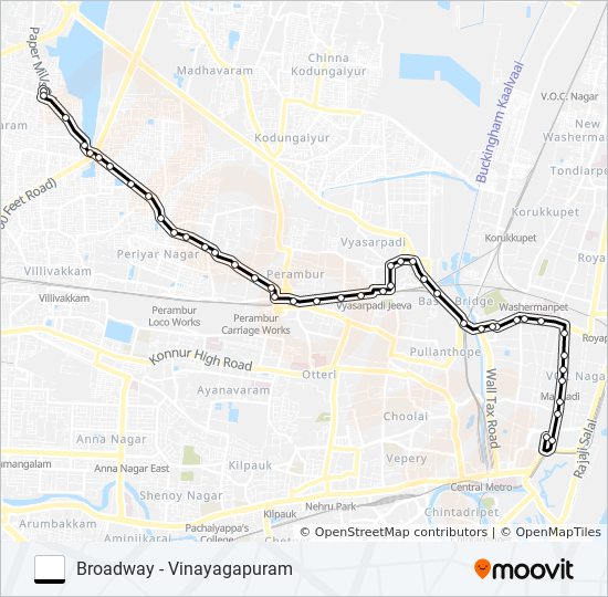 142 Route: Schedules, Stops & Maps - Vinayagapuram (Updated)