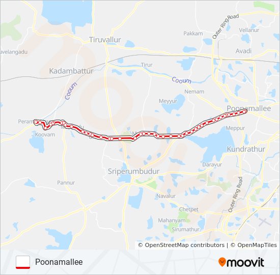 591 Route: Schedules, Stops & Maps - Poonamallee (Updated)