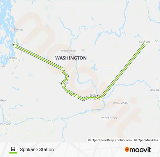 FLIXBUS 2124 Route: Schedules, Stops & Maps - Spokane Station (Updated)