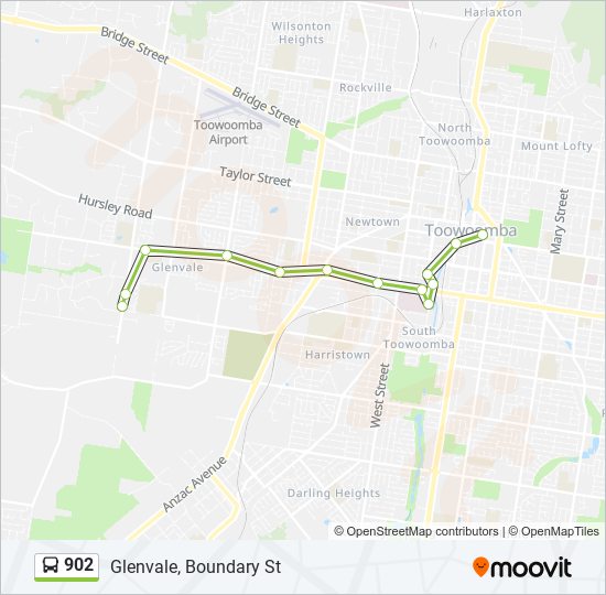 902 Route: Schedules, Stops & Maps - Glenvale, Boundary St (Updated)
