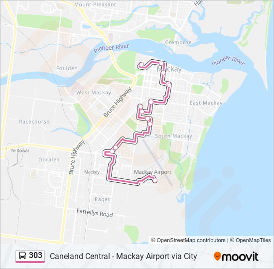 303 Route: Schedules, Stops & Maps - Mackay Airport (Updated)
