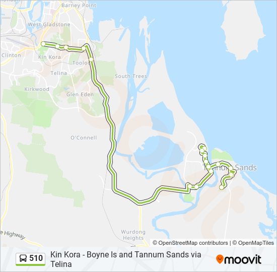 510 Route: Schedules, Stops & Maps - Tannum Sands State High School ...