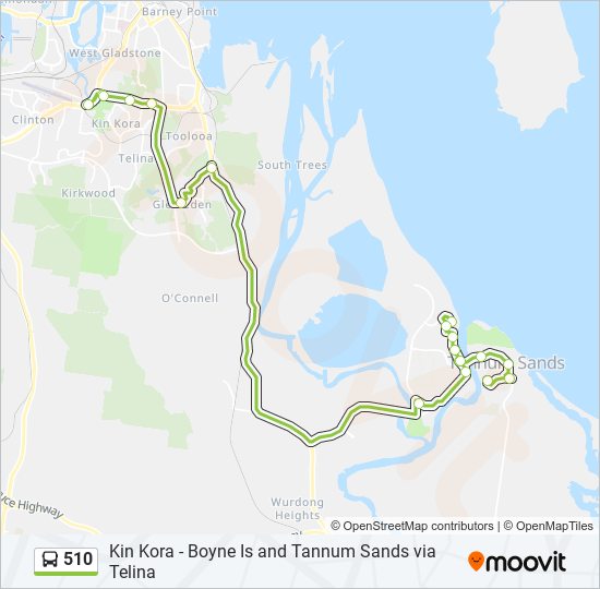 510 Route: Schedules, Stops & Maps - Gladstone Centre Plaza (Updated)