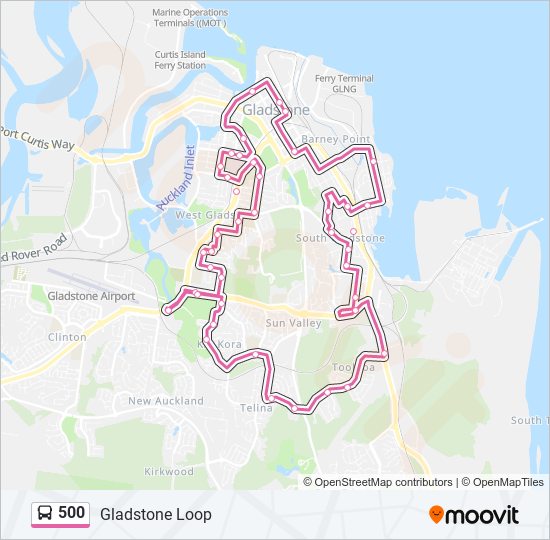 500 Route: Schedules, Stops & Maps - Stockland Gladstone (Updated)