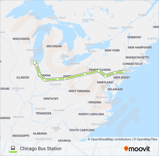 flixbus n2640 Route: Schedules, Stops & Maps - Chicago Bus Station ...