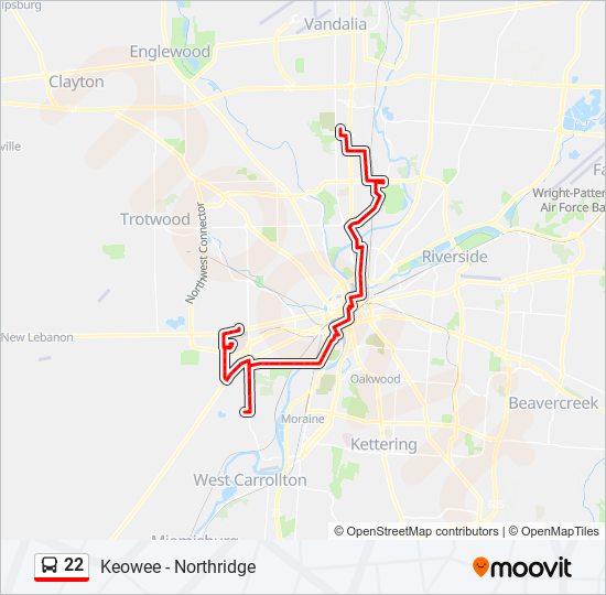 22 Route: Schedules, Stops & Maps - Cincinnati To Job Center (Updated)