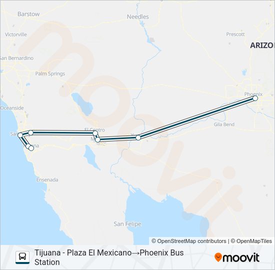 greyhound us0851 Route: Schedules, Stops & Maps - Tijuana - Plaza El ...